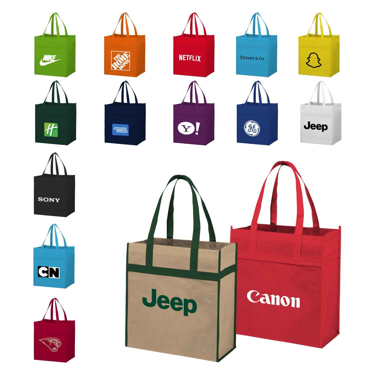 Non-Woven Reusable Promo Totes | Custom Grocery Bags
