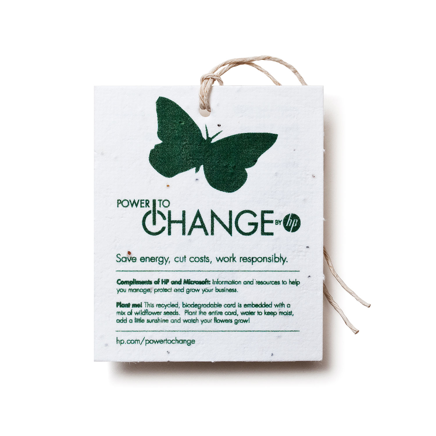 Seed Paper Product Tags | Recycled Plantable Hangtags